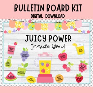 Fruit-themed Summer Bulletin Board Kit | Motivational Classroom Door ...