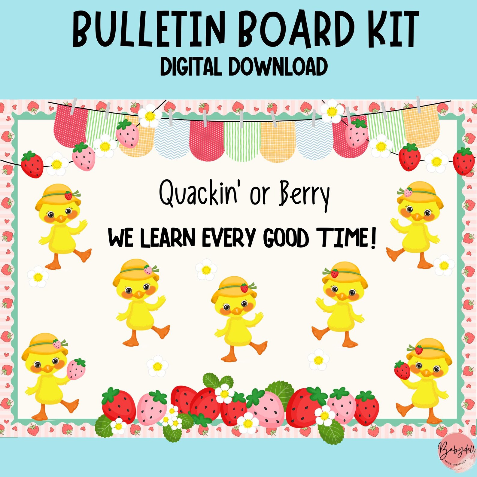 Duck Summer Bulletin Board Kit: Editable Classroom Decor - Etsy