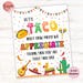 Taco Thank You Sign Fiesta Teacher Staff Appreciation Week Volunteer ...
