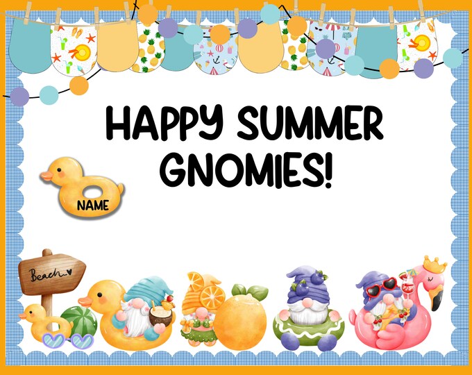 Summer Bulletin Board | End of Year Bulletin Kit | Beach Classroom ...