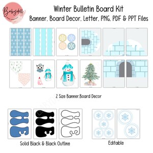 Winter Healthy Habits Bulletin Board Kit: Christmas Classroom Decor ...