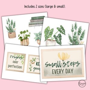 Growth Mindset Bulletin Board Kit Spring Classroom Decor Calming ...