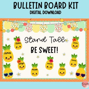 Pineapple Classroom Bulletin Board Kit: Summer Decor - Etsy
