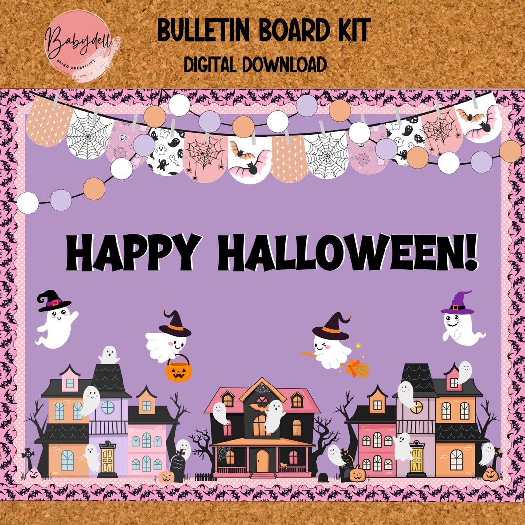 Happy Halloween Bulletin Board Kit: Christian Classroom Decor ...