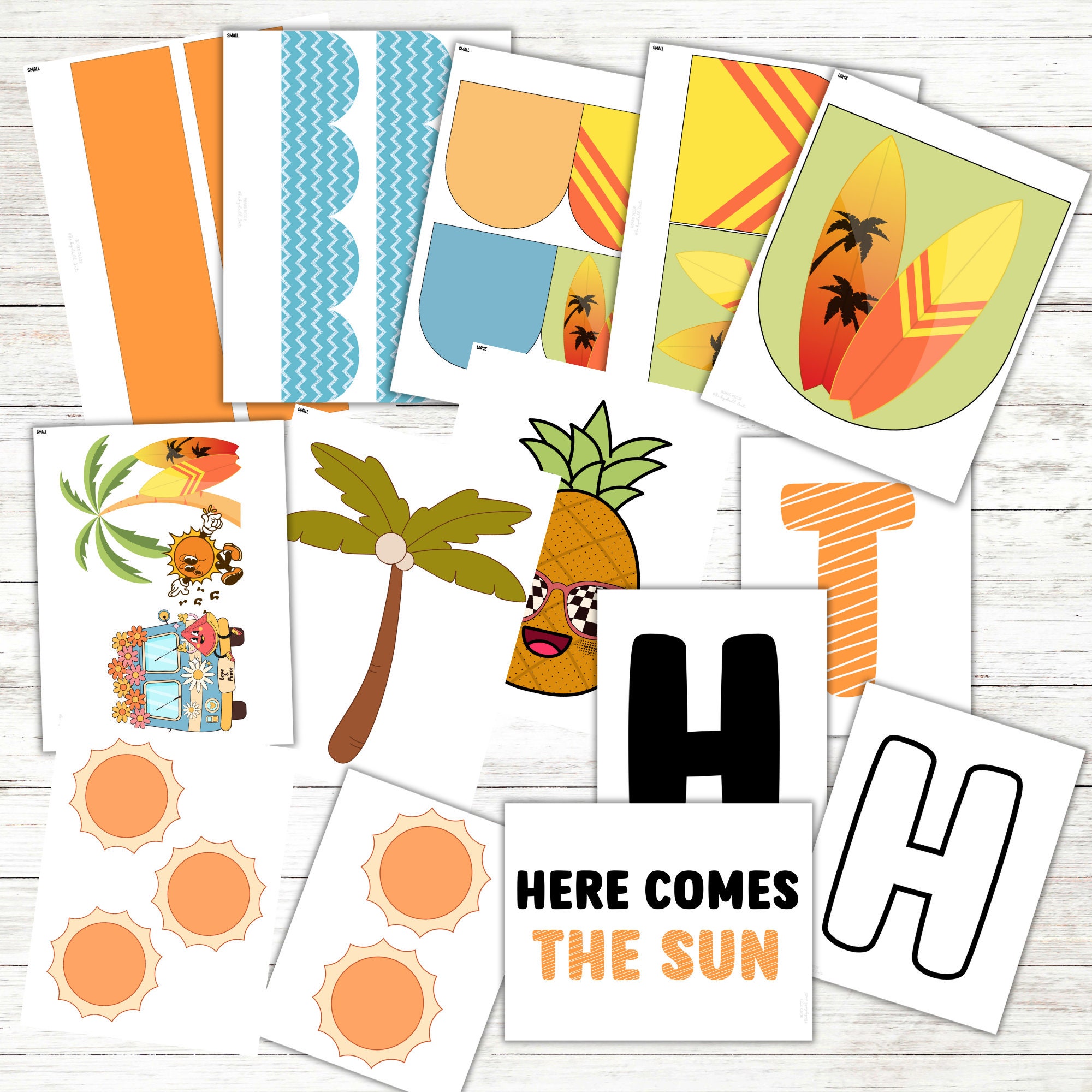 Here Comes the Sun Summer Bulletin Board Kit,groovy Classroom Decor ...
