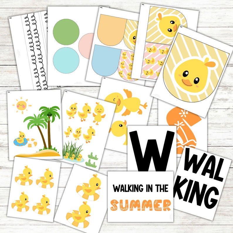 Duck Summer Bulletin Board Kit: Classroom Decor - Etsy