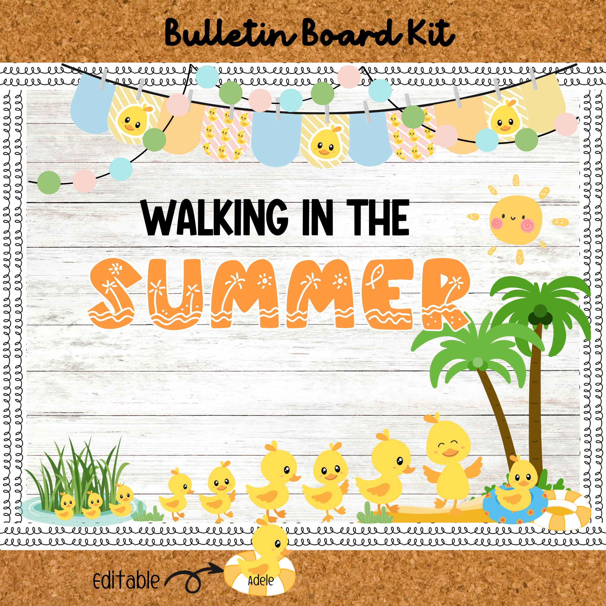 Quack Into Summer Bulletin Board Kit Duck Themed Classroom Decor, Fun ...