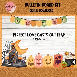 Halloween Bulletin Board Christian Classroom Decor Printable Bible ...
