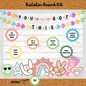 Groovy Testing Motivation Bulletin Board Test Prep Tips Bulletin Board ...