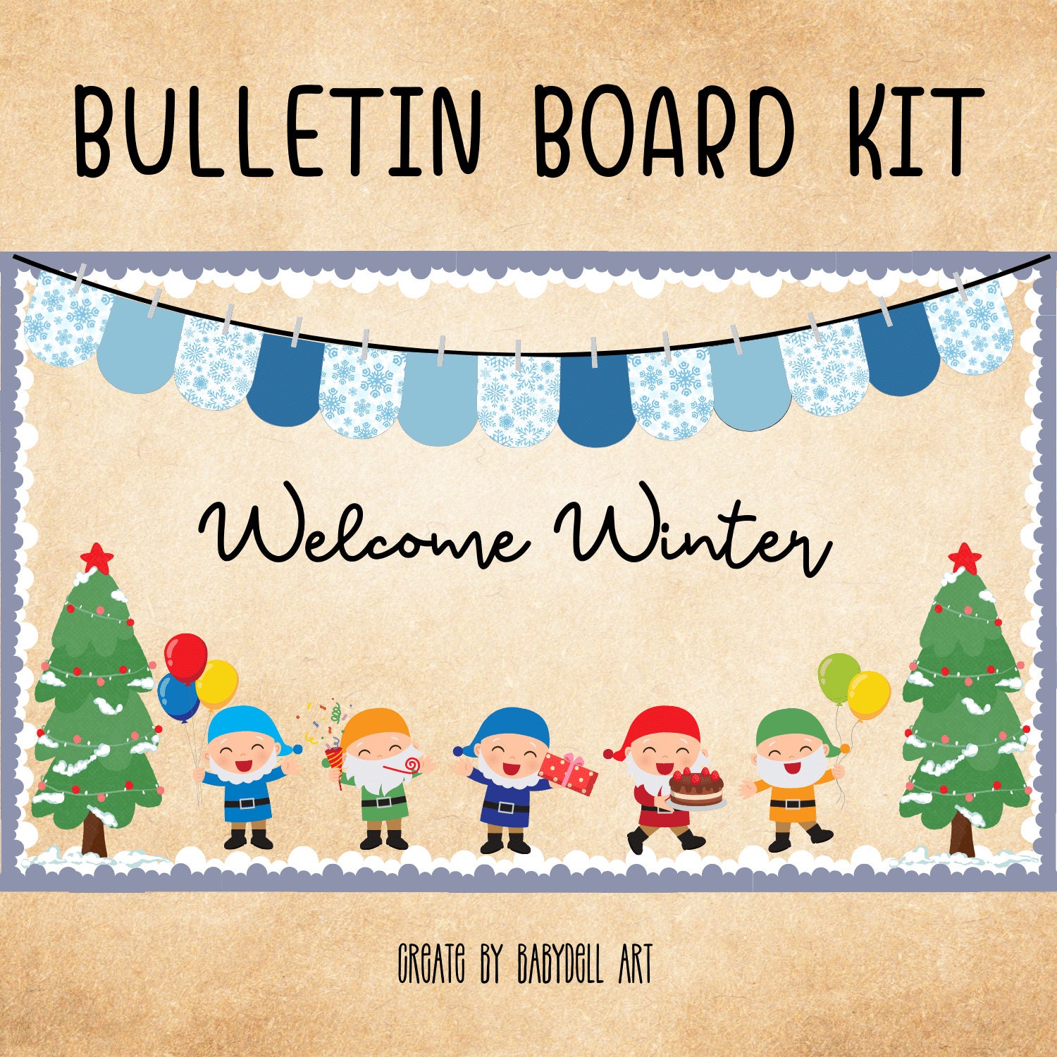 Merry Christmas Bulletin Board or Classroom Door Decor Easy - Etsy