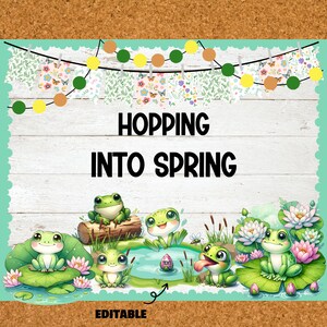 Frog Bulletin Board Kit | Fully Rely on God | Christian Spring Decor ...