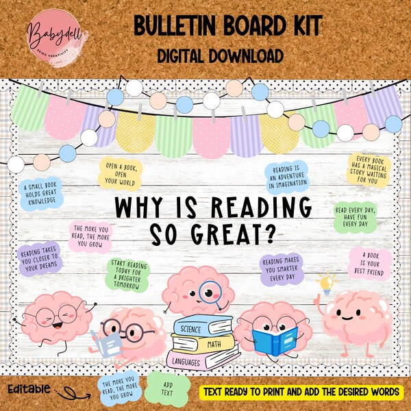 Bulletin Board Reading - Etsy