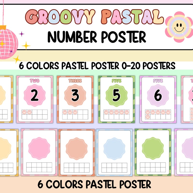 Number Poster - Etsy