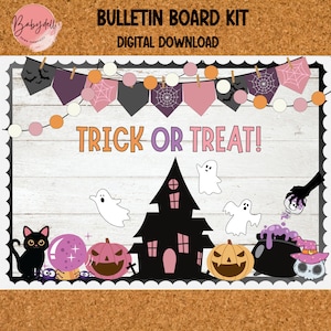 Spooky House Halloween Bulletin Board Kit October Classroom Decor ...