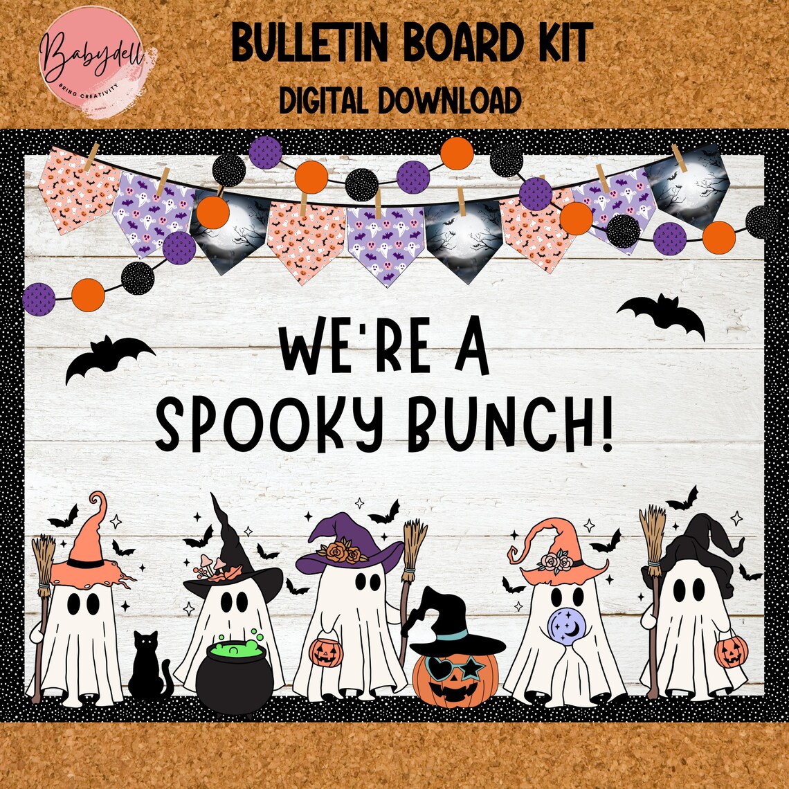 Halloween Bulletin Board Kit for Spooky Classroom Decor - Etsy