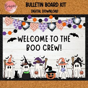 Spooky Halloween Bulletin Board Kit Fall Bulletin Board Kit October ...
