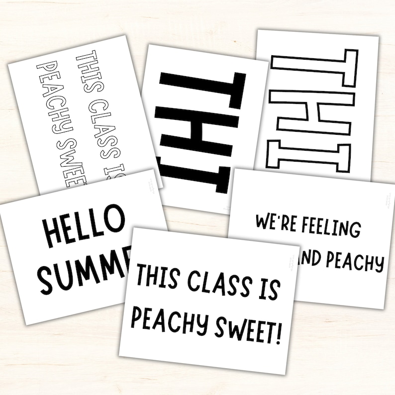 Peachy Sweet Summer Bulletin Board Kit This Class is Peachy Sweet ...