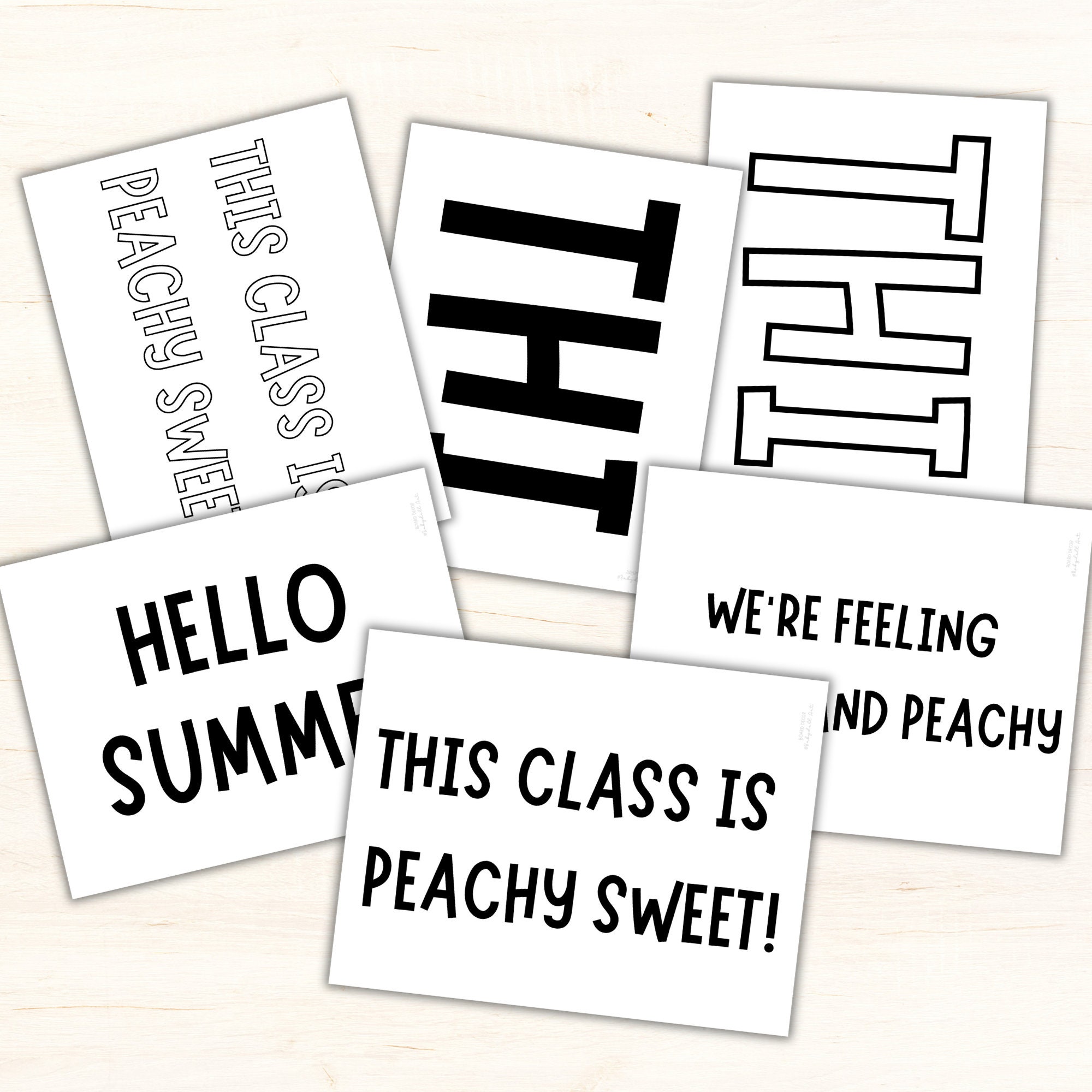 Peachy Sweet Summer Bulletin Board Kit This Class is Peachy Sweet ...