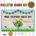 Earth Day Bulletin Board Classroom Display Door Decor Kit. LOVE YOUR ...