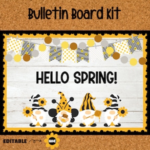 SPRING Bulletin Board Spring Classroom Bulletin Board Kit Classroom ...