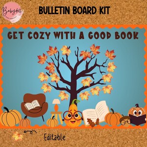 Fall Into Reading Bulletin Board Kit: Cozy Autumn Classroom Decor (PDF ...