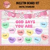 Groovy Valentine's Day Bulletin Board Kit - Retro Classroom Decor for ...