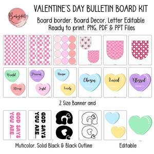 Valentine's Day Bulletin Board Kit - Christian Classroom Decor - "god ...