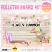 BUNDLE SUMMER Bulletin Board Door Decor Kit - Etsy
