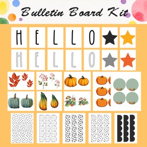 Halloween Pumpkins Bulletin Board Fall Bulletin Board or Classroom Door ...