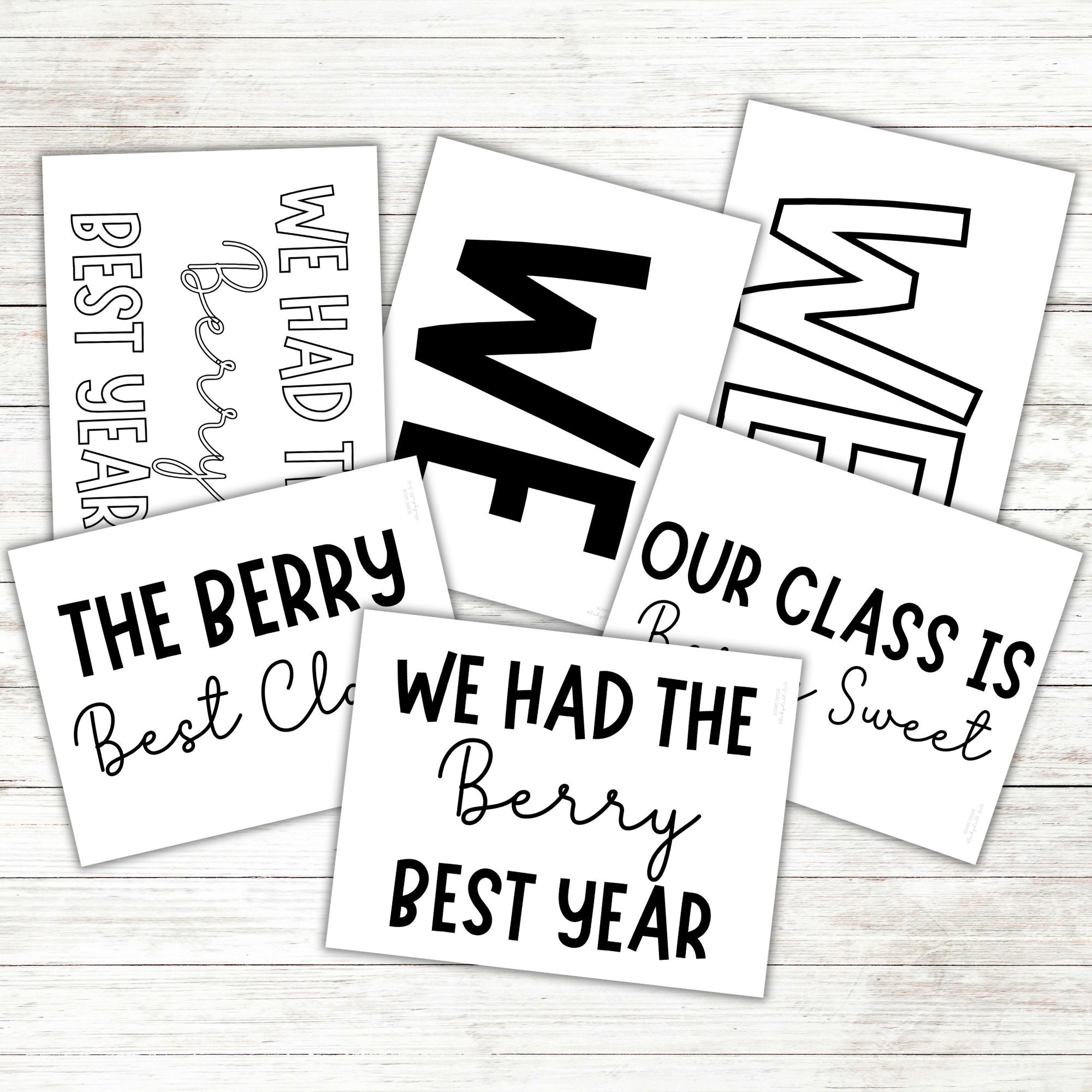 Berry Year Bulletin Board Kit Strawberry Gnomes End of School Classroom ...