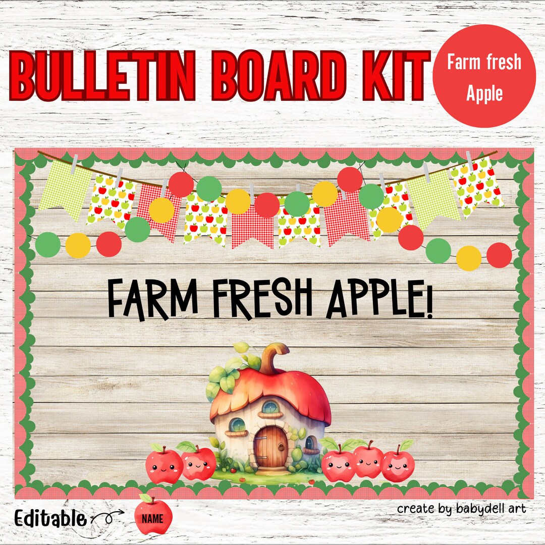 Fall Bulletin Board Kit Fall Themed-editable - Etsy