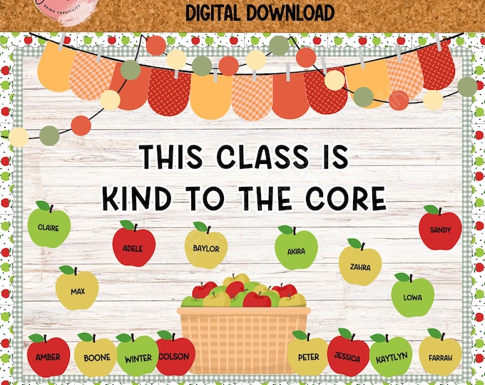 Apple Truck - Back to School - August Bulletin Board Kit - Etsy