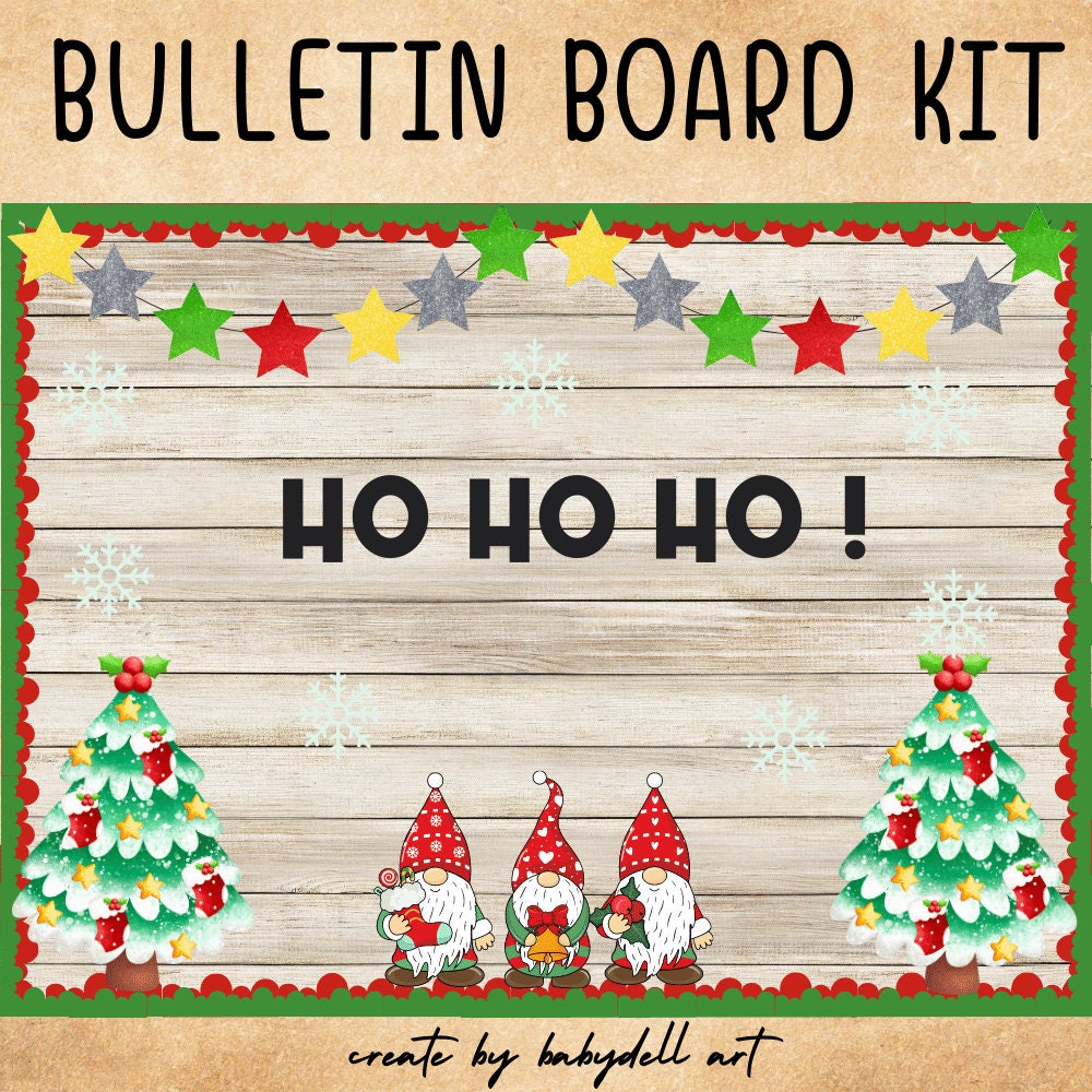 Merry Christmas Bulletin Board or Classroom Door Decor, Easy Autumn ...