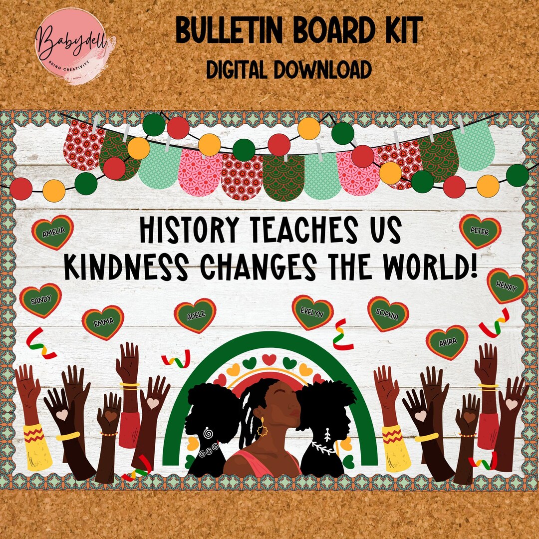 Black History Month Bulletin Board Kit | Inspirational Quotes ...