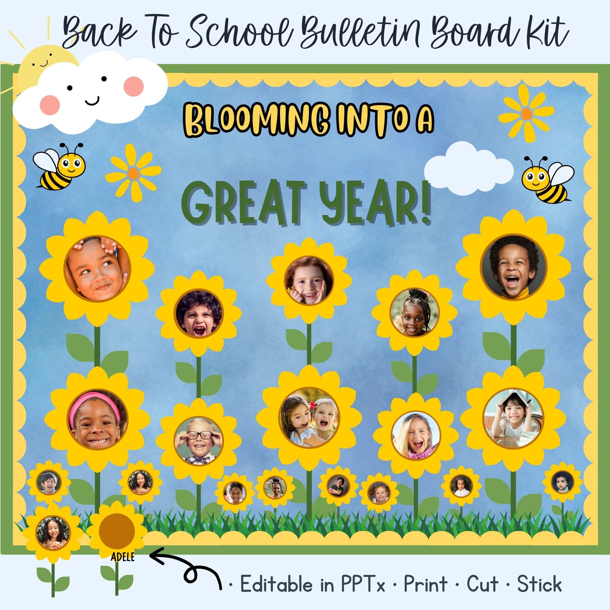 Sunflower Board Kit for Back to School and Spring Classroom Door Decor ...