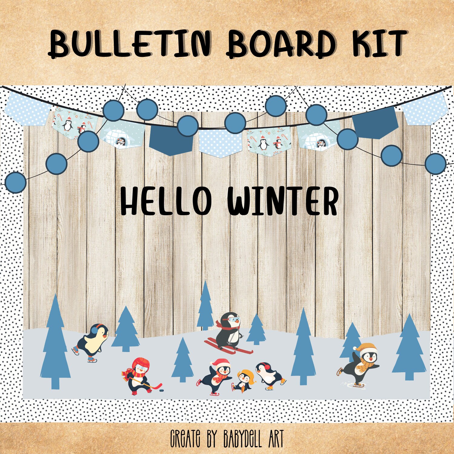 Winter Bulletin Board Kit Christmas Activity : Winter Wonderland - Etsy