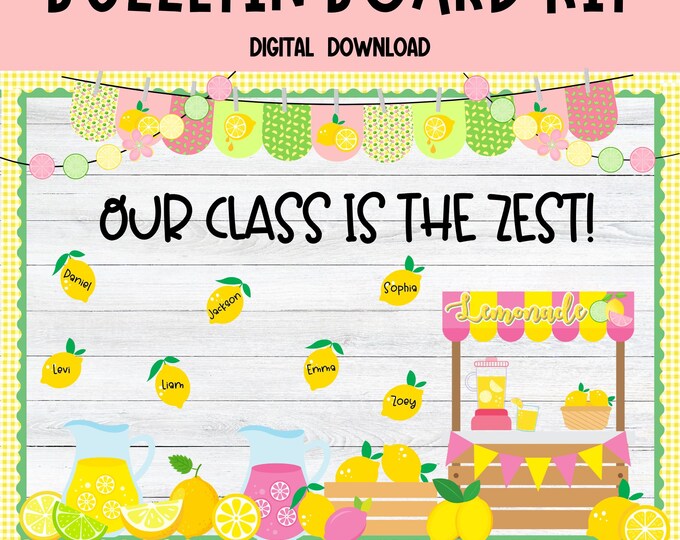 Printable Bulletin Board Display Kit - Teacher Bulletin Board – Squeeze ...