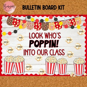 Popcorn Back to School Bulletin Board Kit POPPIN This Year Will Be ...