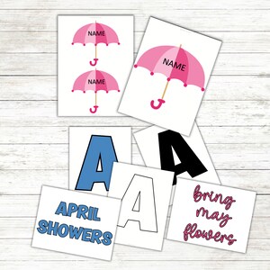 April Showers Bulletin Board Kit | Spring Floral Classroom Decor ...
