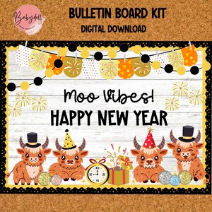 New Year Bulletin Board | January Door Decor | Classroom Decor ...