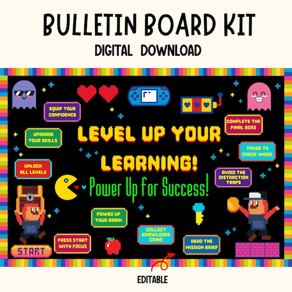 Level up Bulletin Board - Etsy