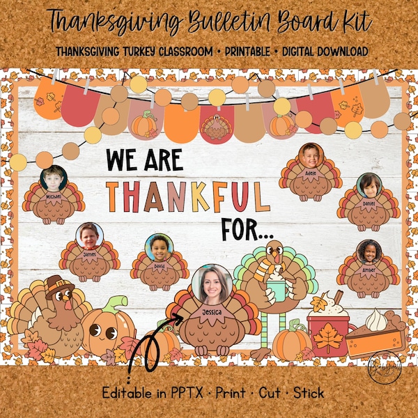 Turkey Bulletin Board - Etsy