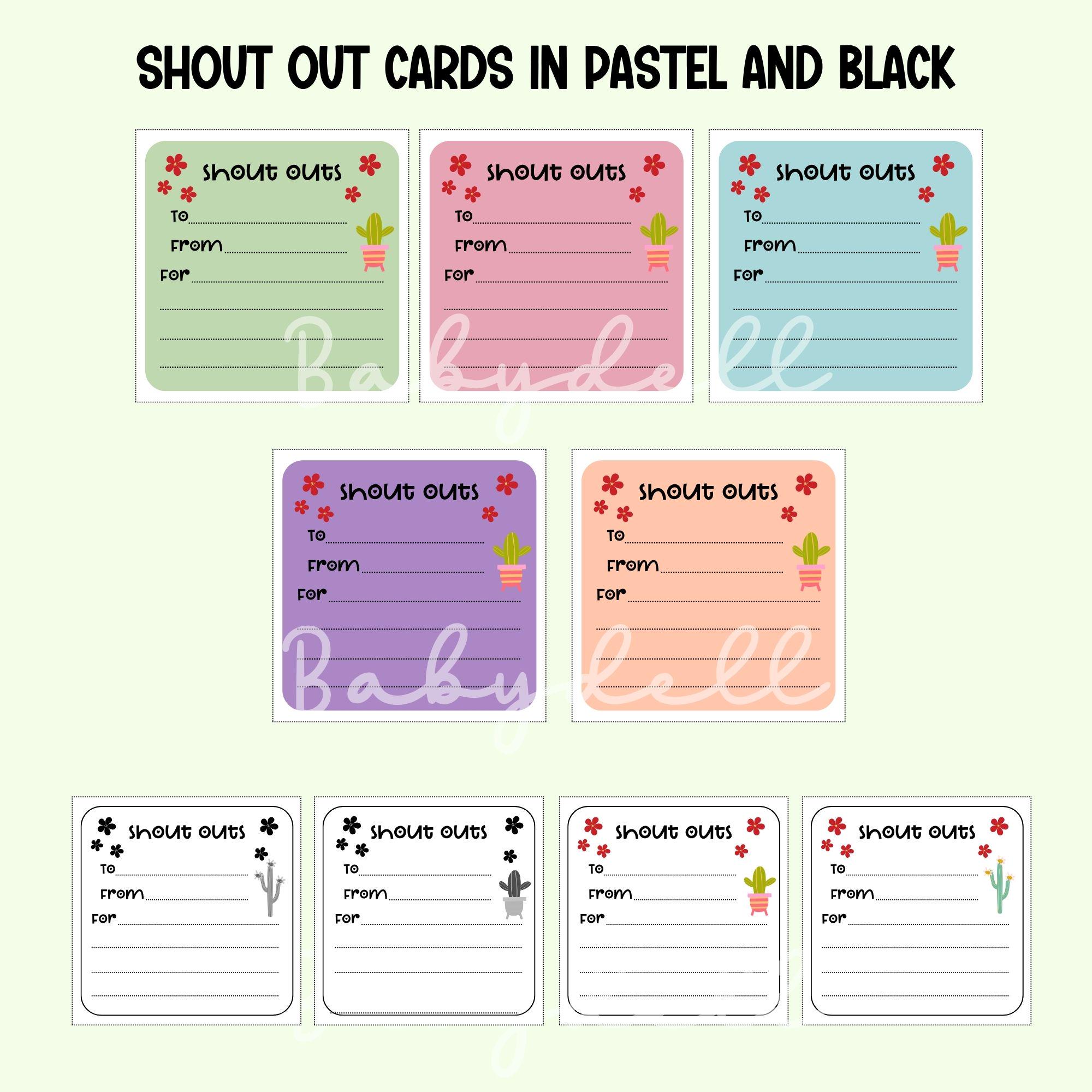Staff Shout Out Bulletin Board Kit: Cactus Theme Employee Appreciation ...