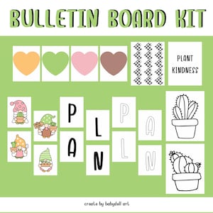 Boho Rainbow Spring Bulletin Board Kit | Classroom Door Decor | Boho ...