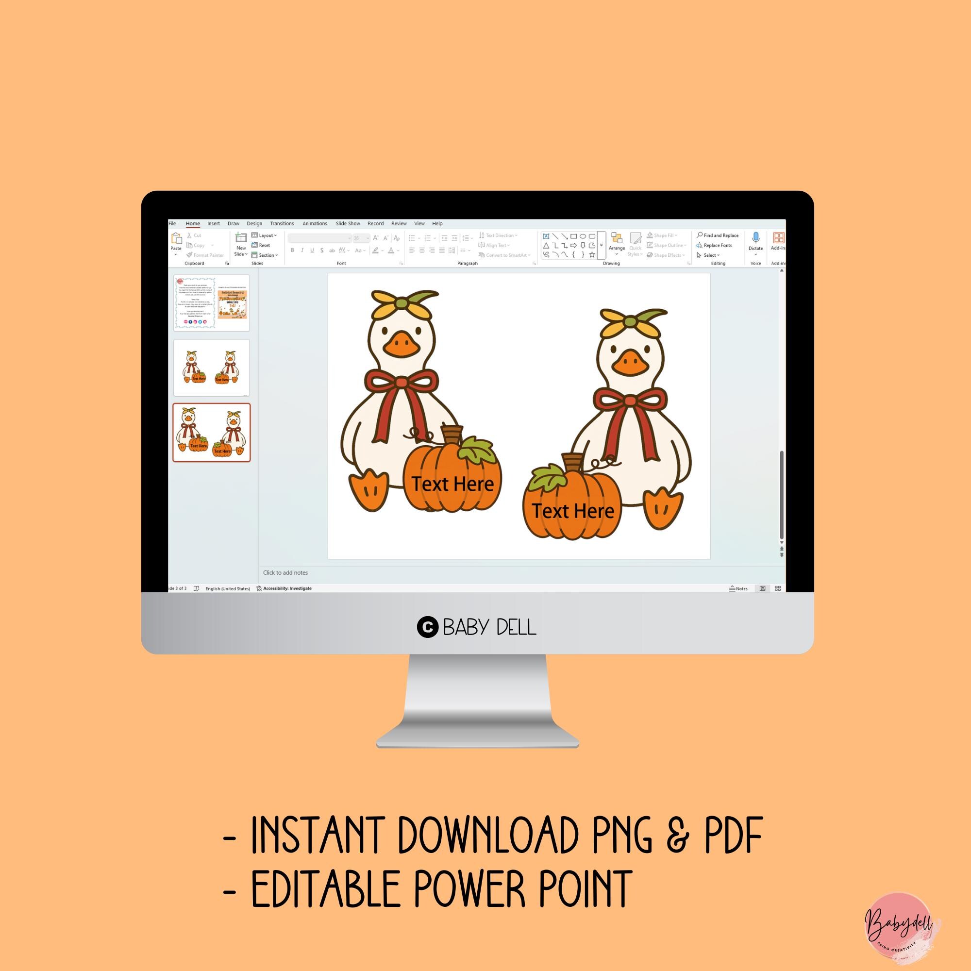 Silly Goose Fall Bulletin Board Kit: Editable Classroom Decor - Etsy