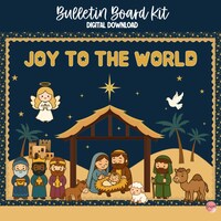 Silent Night Nativity Bulletin Board Kit: Christmas Church Decor (PDF ...