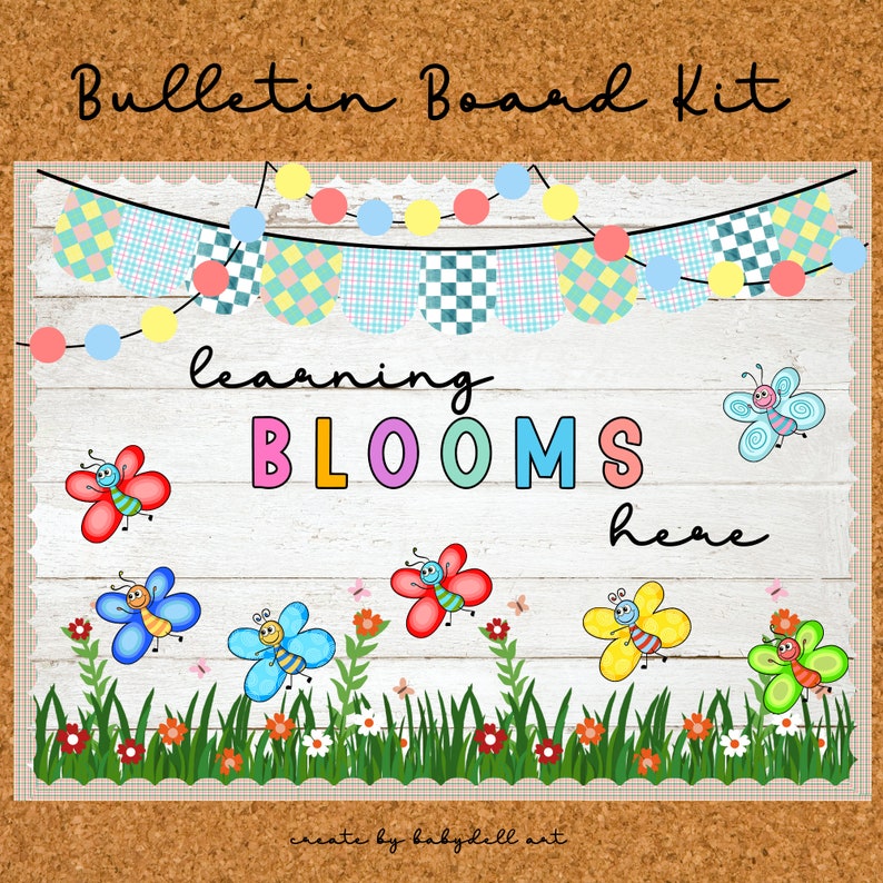 Spring Bulletin Board | Butterfly Theme | April Classroom & Door Decor ...