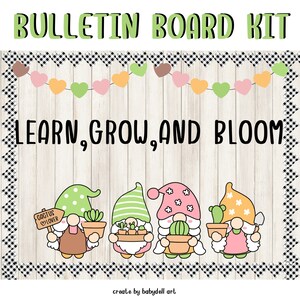 Boho Rainbow Spring Bulletin Board Kit | Classroom Door Decor | Boho ...