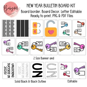 Motivational Bulletin Board Kit: New Year Classroom Decor (digital ...