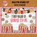 New Year Bulletin Board Kit Popcorn Door Decoration Poppin' Into the ...